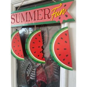 Unbranded | Wall Decor | Summer Fun Watermelon Wreath Sign Hanging ...